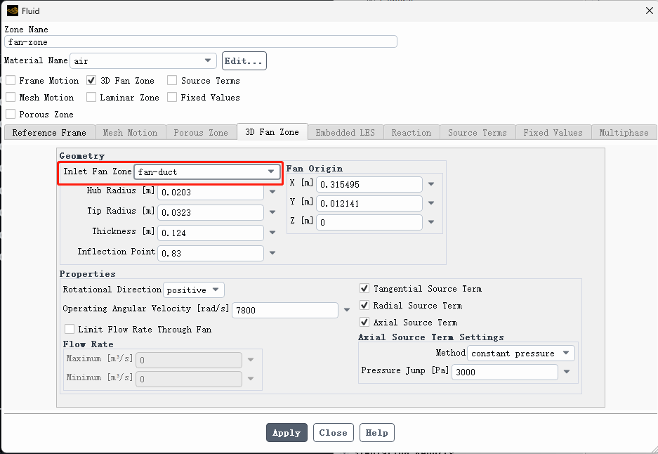 Having trouble setting up a 3D fan zone in the Cell Zone Conditions by pyfluent · Issue #1653 ...
