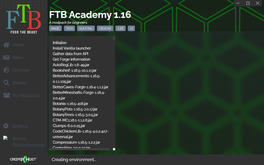 [Bug]: Cannot update FTB Academy 1.16 to v1.1.0 from v1.0.1 · Issue #424 · FTBTeam/FTB-App · GitHub