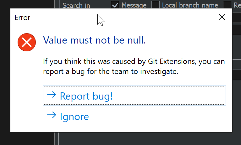 Saving settings crash when no repo is opened · Issue #9275 · gitextensions/gitextensions · GitHub