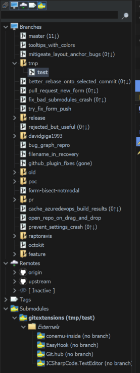 Expanded "Branches" folders do not survive restart of Git Extensions ...