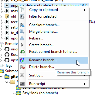 Left panel contextual menu: improve menu items labels and tooltips by pmiossec · Pull Request ...