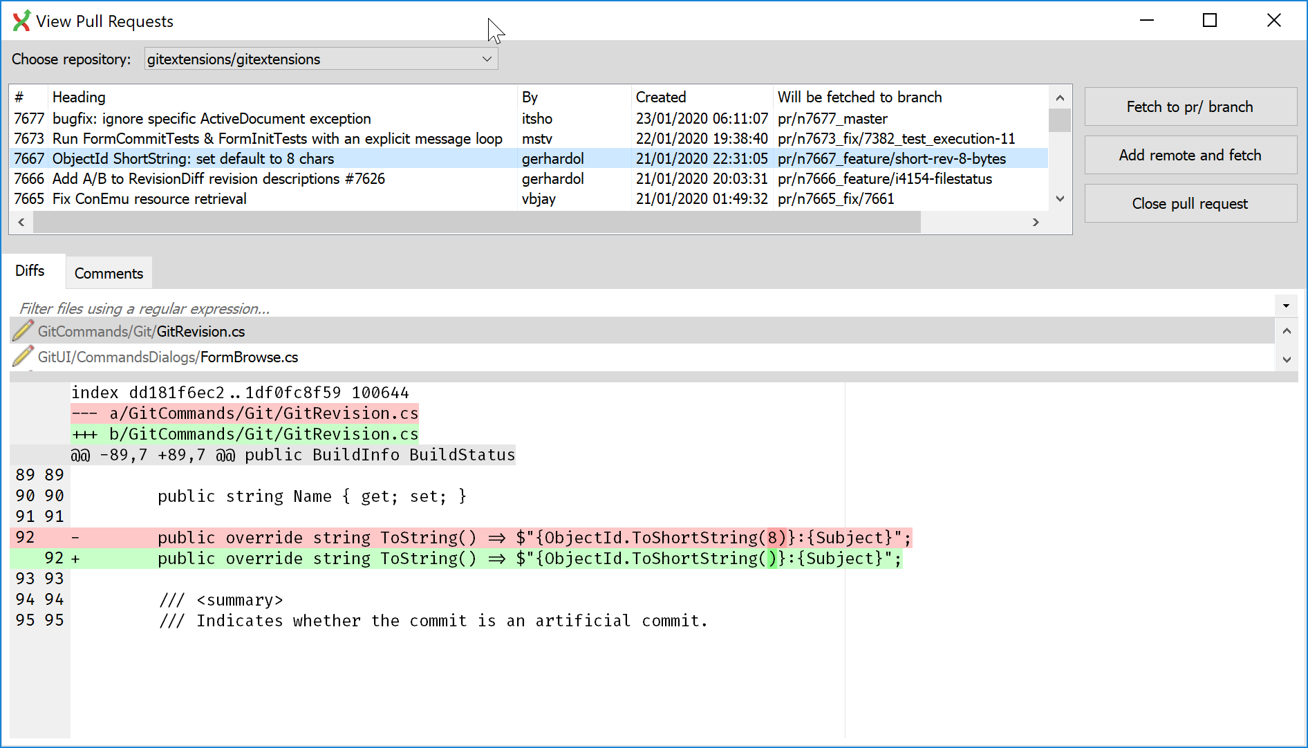 Add GitHub fork as remote · Issue #7675 · gitextensions/gitextensions · GitHub