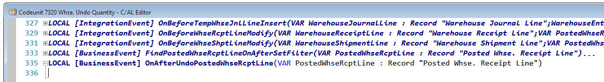 [Event Request] Codeunit 7320 Whse. Undo Quantity – OnAfterUndoPostedWhseRcptLine · Issue #2436 ...