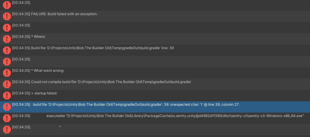 Auto Upload Symbols failed on Android build · Issue #506 · getsentry/sentry-unity · GitHub