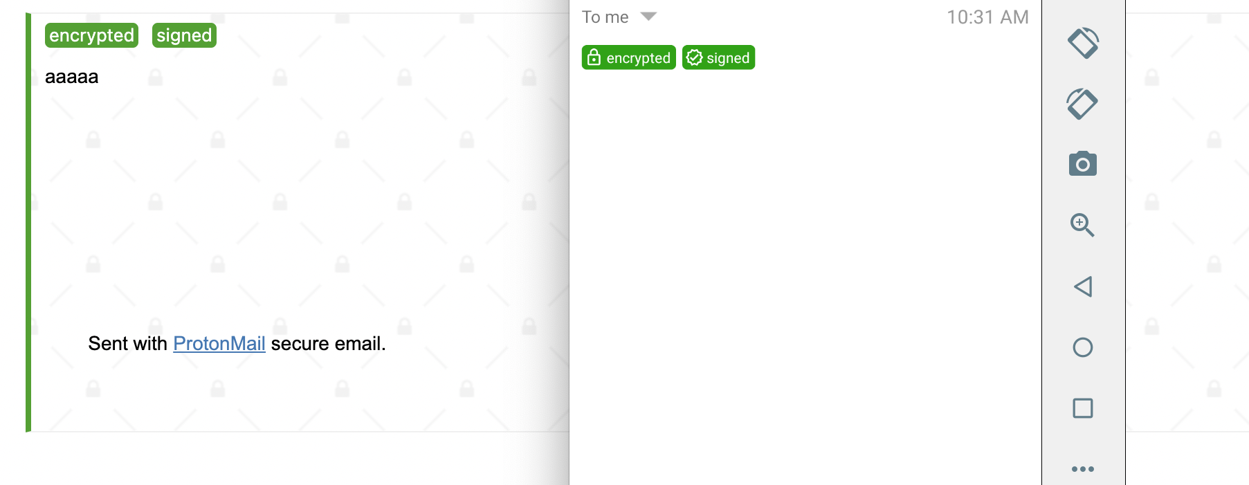 encrypted message content are completely hidden in android app · Issue ...