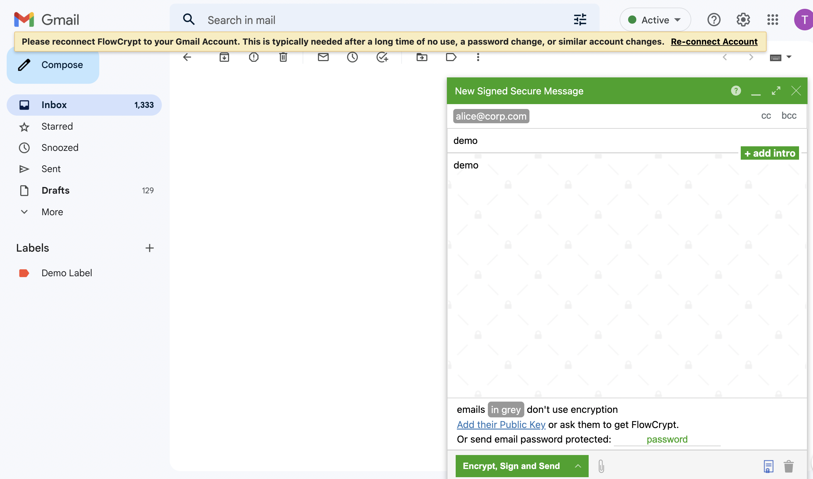 Account reconnection pops-up when sending a password-protected messages · Issue #4792 ...