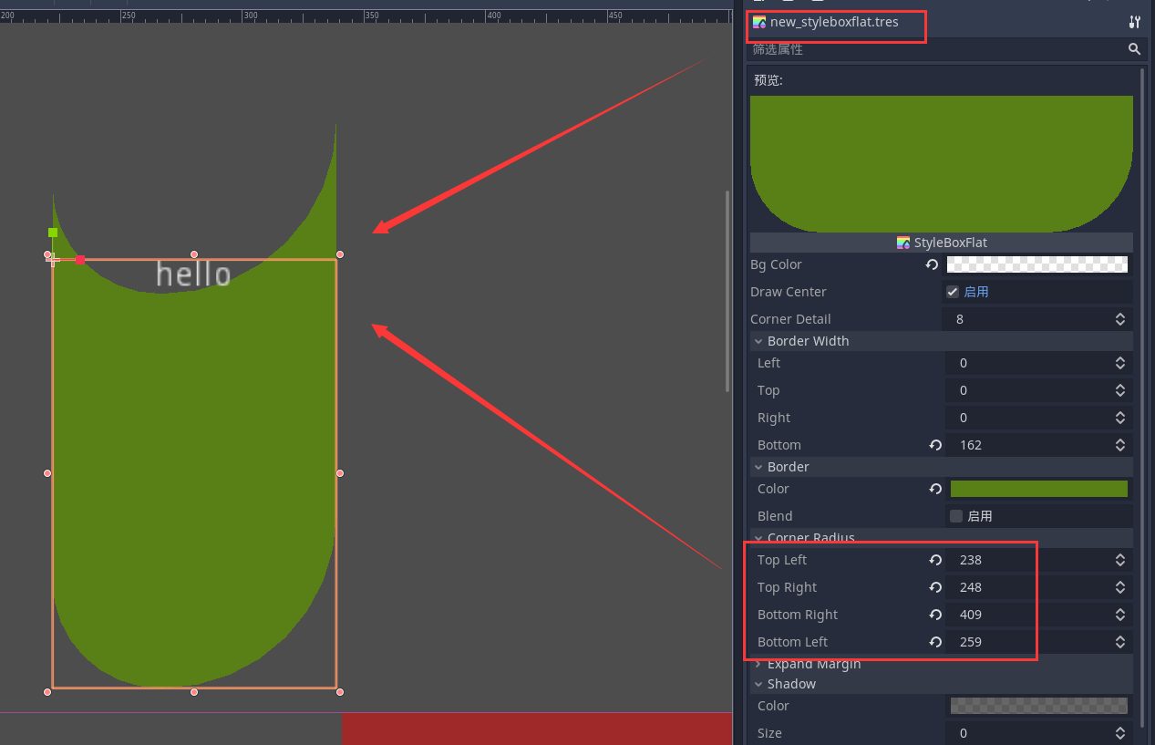 use StyleBoxFlat to cause borders and rounded corners to overflow · Issue #45569 · godotengine ...