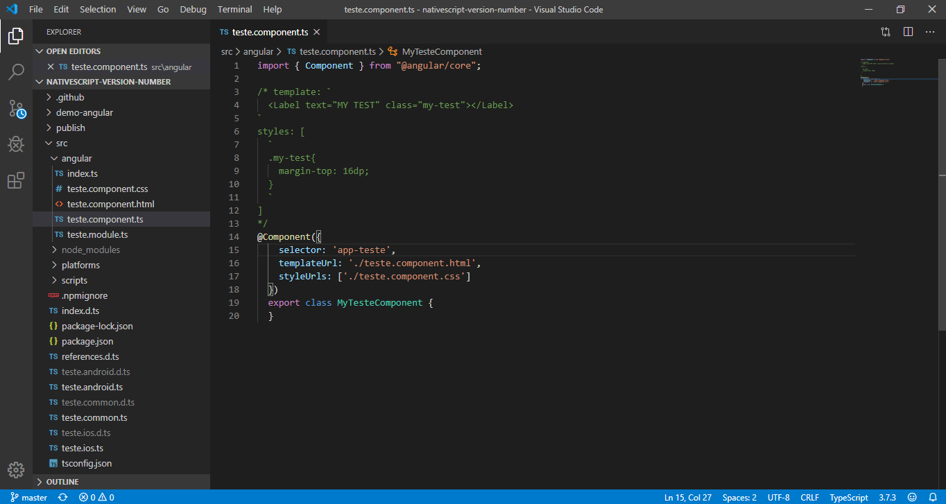 Plugin with Angular component templateUrl & Css · Issue #2109 · NativeScript/nativescript ...