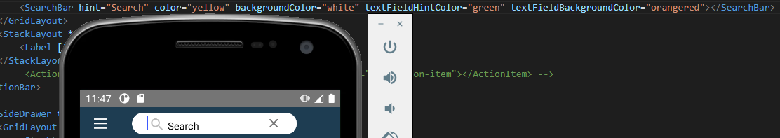 textFieldHintColor searchbar not working · Issue #8773 · NativeScript/NativeScript · GitHub