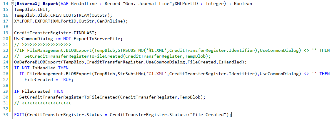 Event Request Codeunit 1220 Sepa Ct Export File Onbeforeblobexport · Issue 3557
