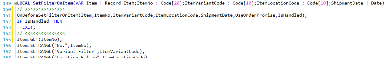 [Event Request] Codeunit 311 - SalesLineShowWarning / SetFilterOnItem · Issue #4350 · microsoft ...