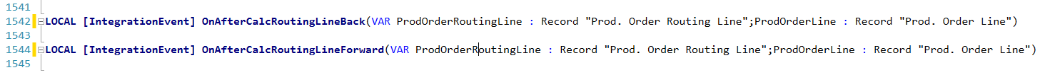 [Event Request] COD 99000774 - OnAfterCalcRoutingLineBack/OnAfterCalcRoutingLineForward · Issue ...