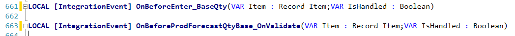 [Event Request] Page 9245 - OnBeforeEnter_BaseQty/OnBeforeProdForecastQtyBase_OnValidate · Issue ...