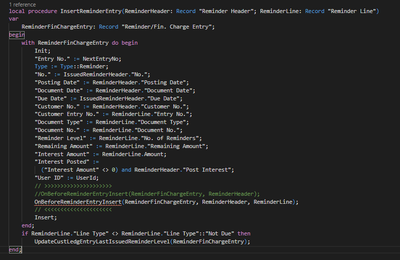 Event Request Codeunit 393 Reminder Issue
