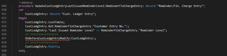 [Event Request] Codeunit 393 "Reminder-Issue" - OnBeforeCustLedgEntryModify · Issue #6776 ...