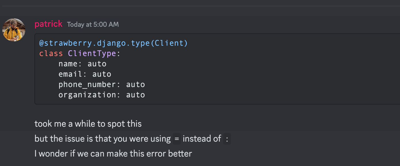 `modeltype` Must Define One Or More Fields · Issue 242 · Strawberry Graphql Strawberry Django
