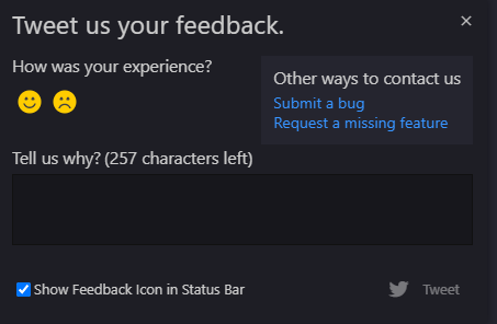 Feedback Button - Max character amount changing · Issue #122808 ...