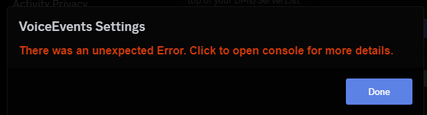 VoiceEvents: Clicking settings throws error · Issue #149 · Zerthox/BetterDiscord-Plugins · GitHub