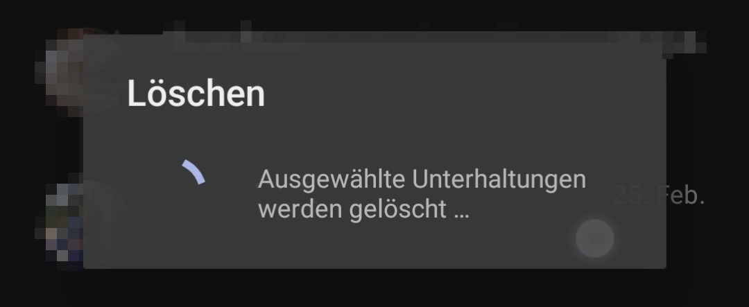 Old progress dialog style when deleting chat · Issue #12852 · signalapp ...
