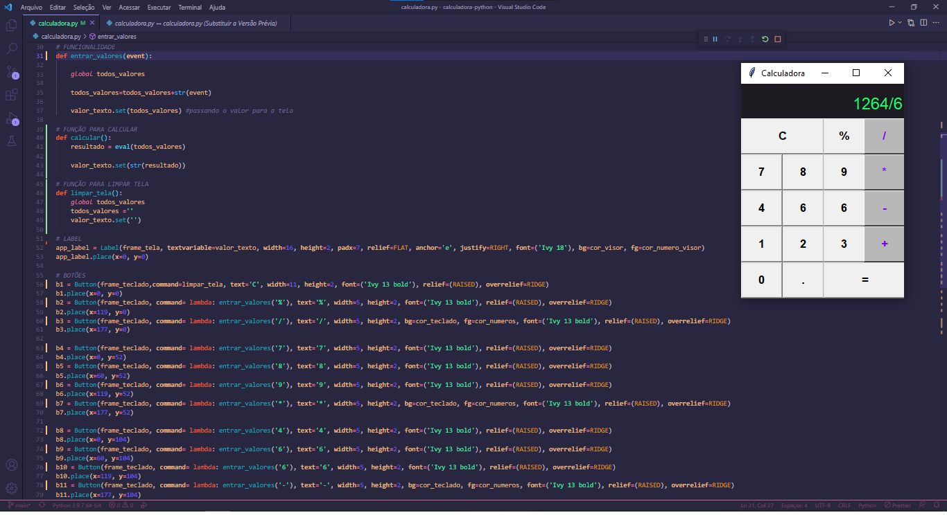 GitHub - Ranyeri-Klennes/calculadora-python: Criando uma calculadora em Python