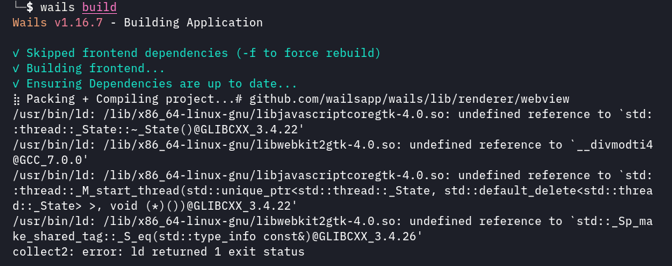 Wails packing and compiling failing on Pop!_OS with wails build · Issue #793 · wailsapp/wails ...