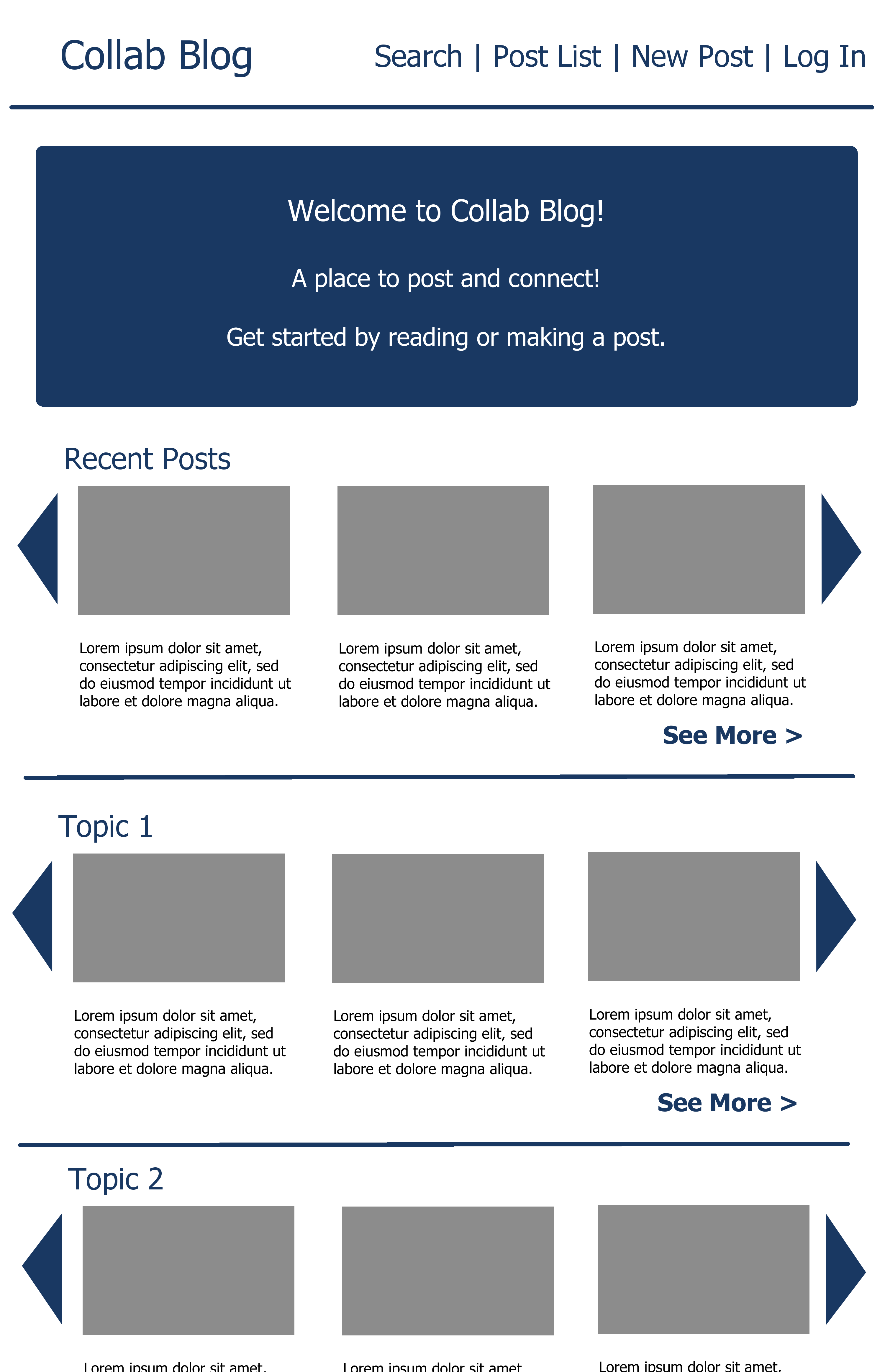 Home page should have some content to welcome users · Issue #58 ...
