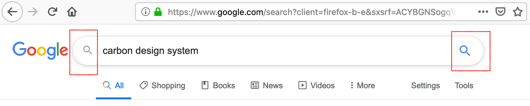 Click of search icon in Search component should have a function ...