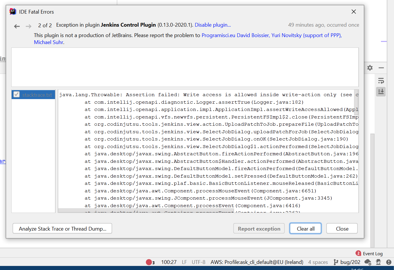 Error reading jenkins.diff file · Issue #201 · MCMicS/jenkins-control-plugin · GitHub