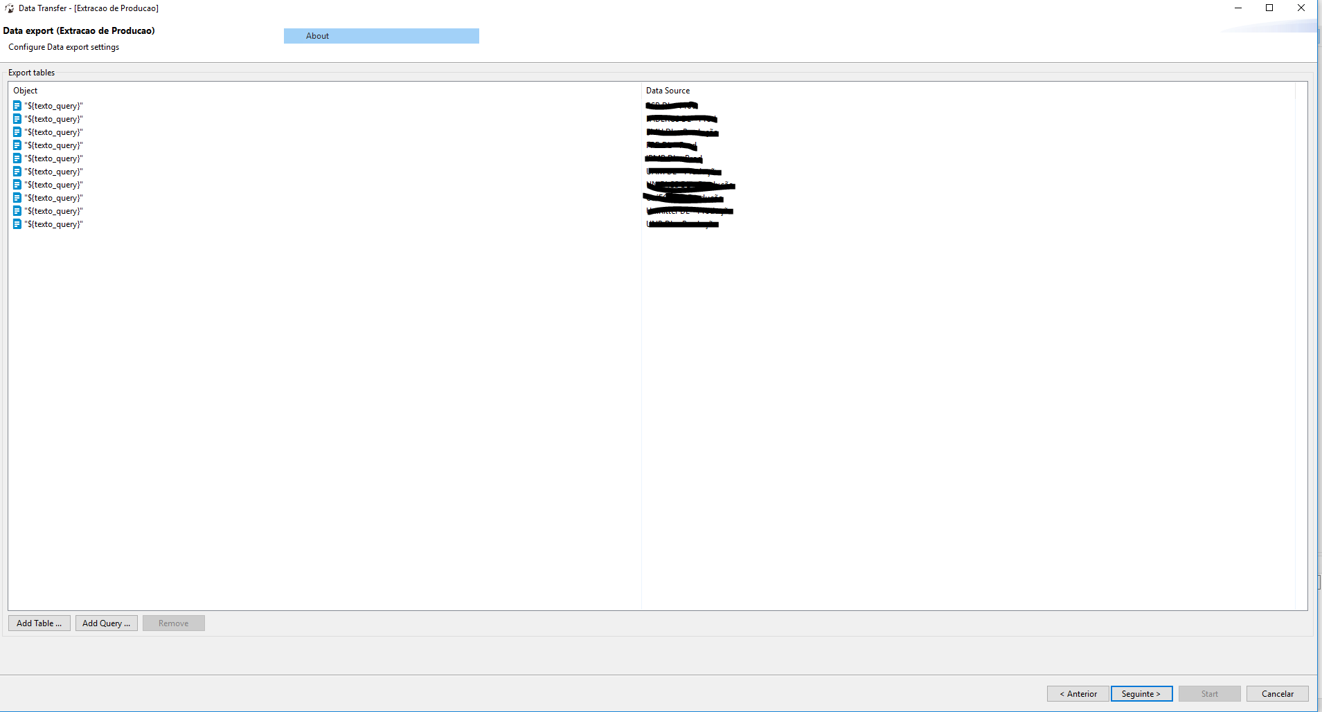 Possible To Create In A Multiple Export Task In Differents Data Sources From A Sql File · Issue