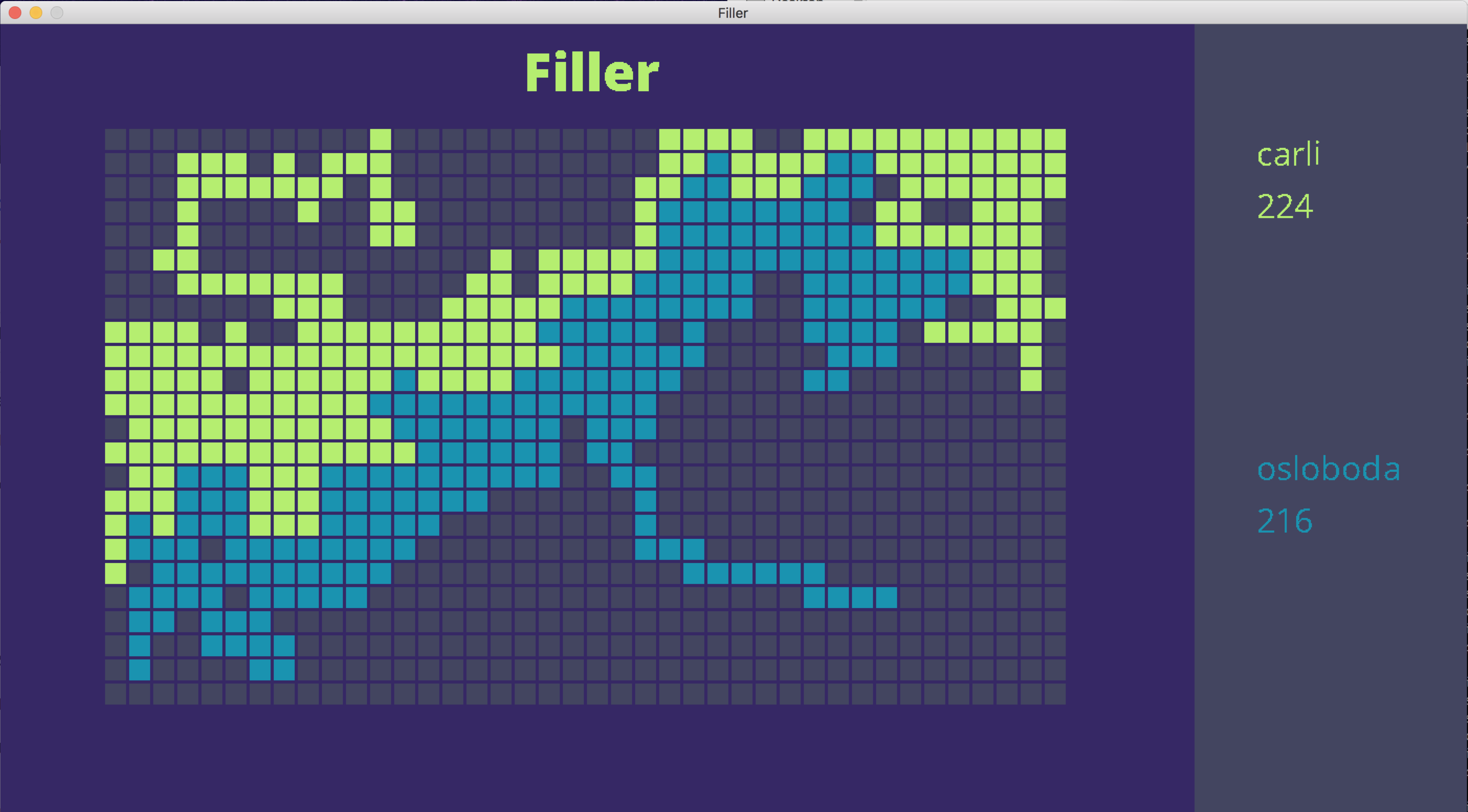 GitHub - osloboda/Filler: Filler is an algorithmic game which consists in filling a grid of a ...