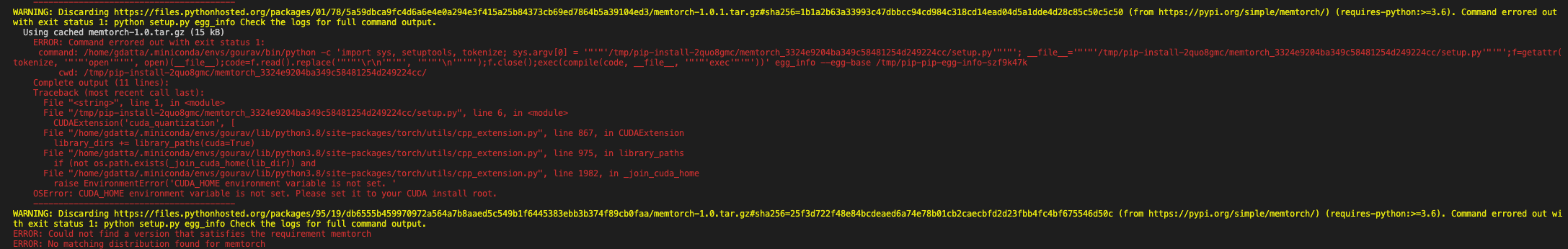 Issues in installing memtorch · Issue #38 · coreylammie/MemTorch · GitHub