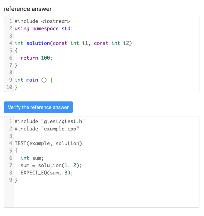 If the `main` function is written in the answer, it will succeed ...