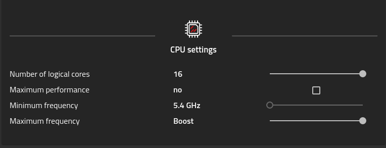 Cpu frequecy does not match with the cpu · Issue #219 · tuxedocomputers/tuxedo-control-center ...
