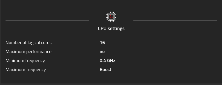 Cpu frequecy does not match with the cpu · Issue #219 · tuxedocomputers/tuxedo-control-center ...
