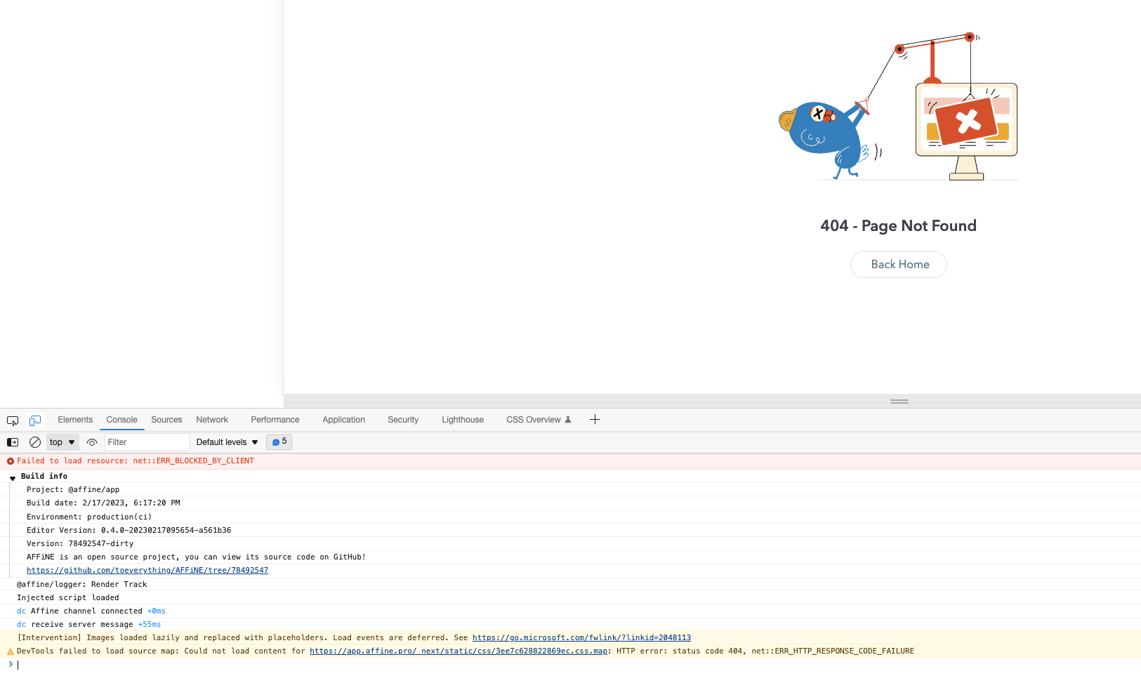 Cannot view shared workspace · Issue #1201 · toeverything/AFFiNE · GitHub