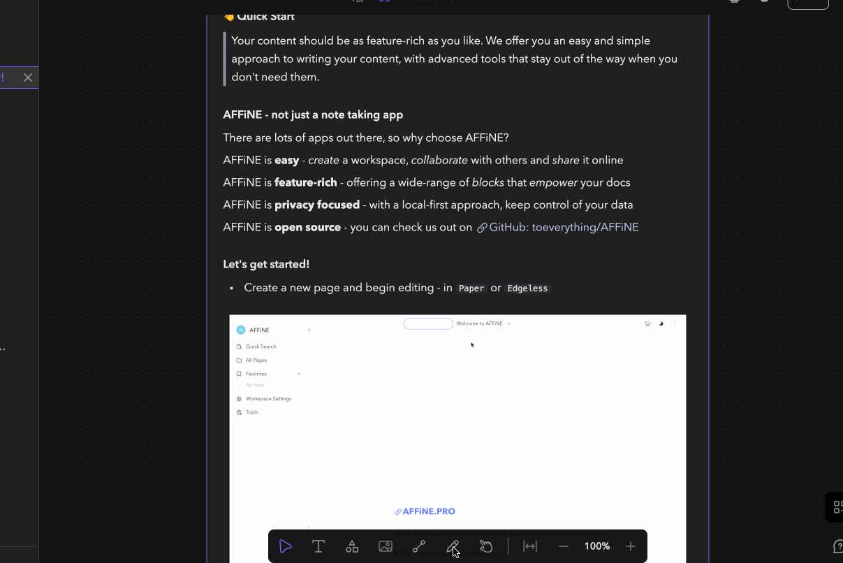 Edgeless Colours Do Not Work Immediately · Issue 2141 · Toeverything Affine · Github