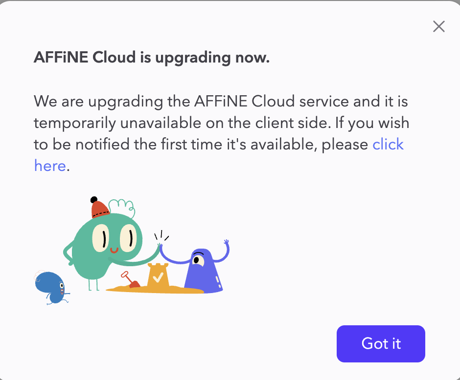Affine Cloud Prompt · Issue 2314 · Toeverything Affine · Github