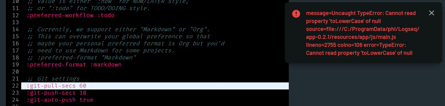 [0.2.1] `Uncaught TypeError` in config.edn when entering the codemirror textarea · Issue #2321 ...