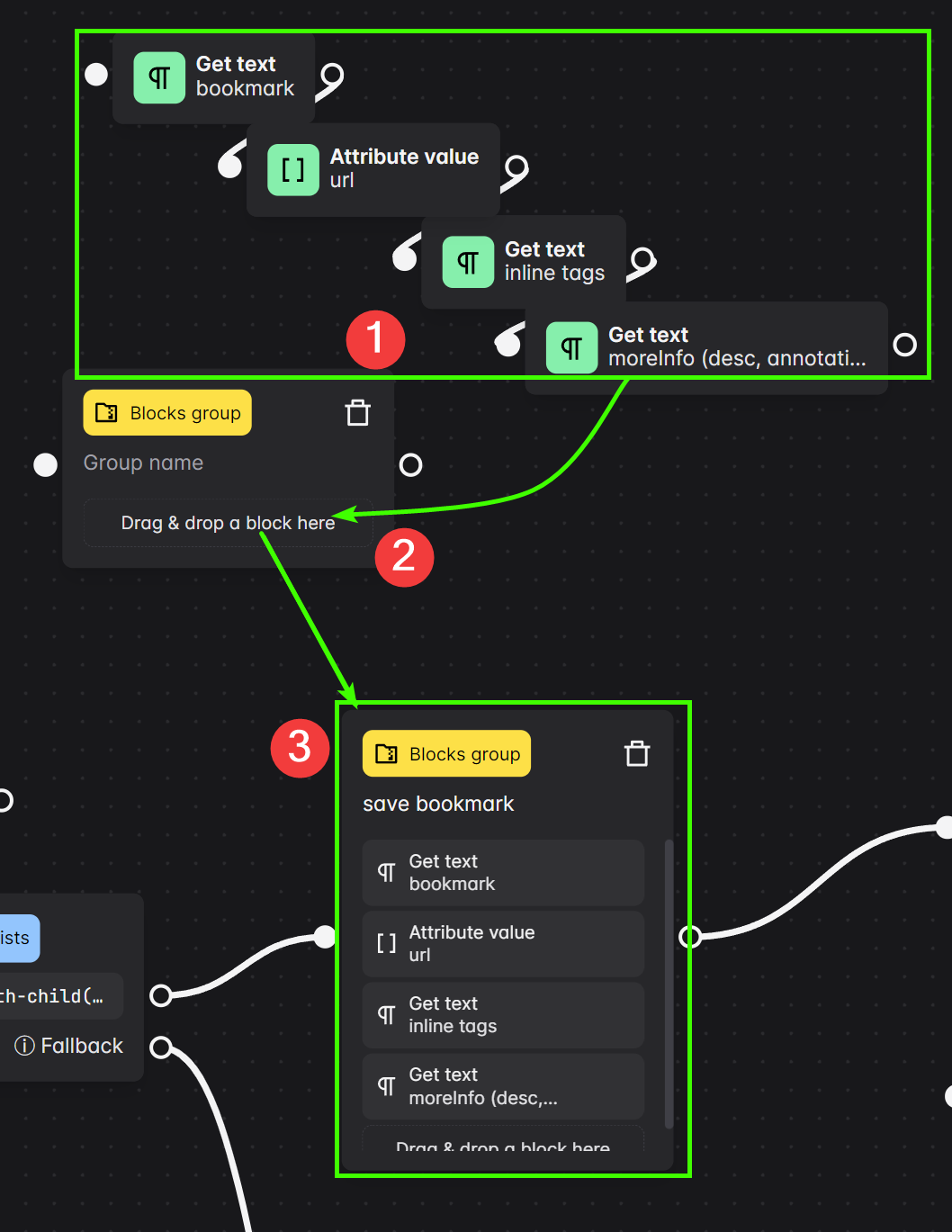 Blocks Group : let user drag-n-drop existing blocks from the workspace in 1.6.3 · Issue #425 ...