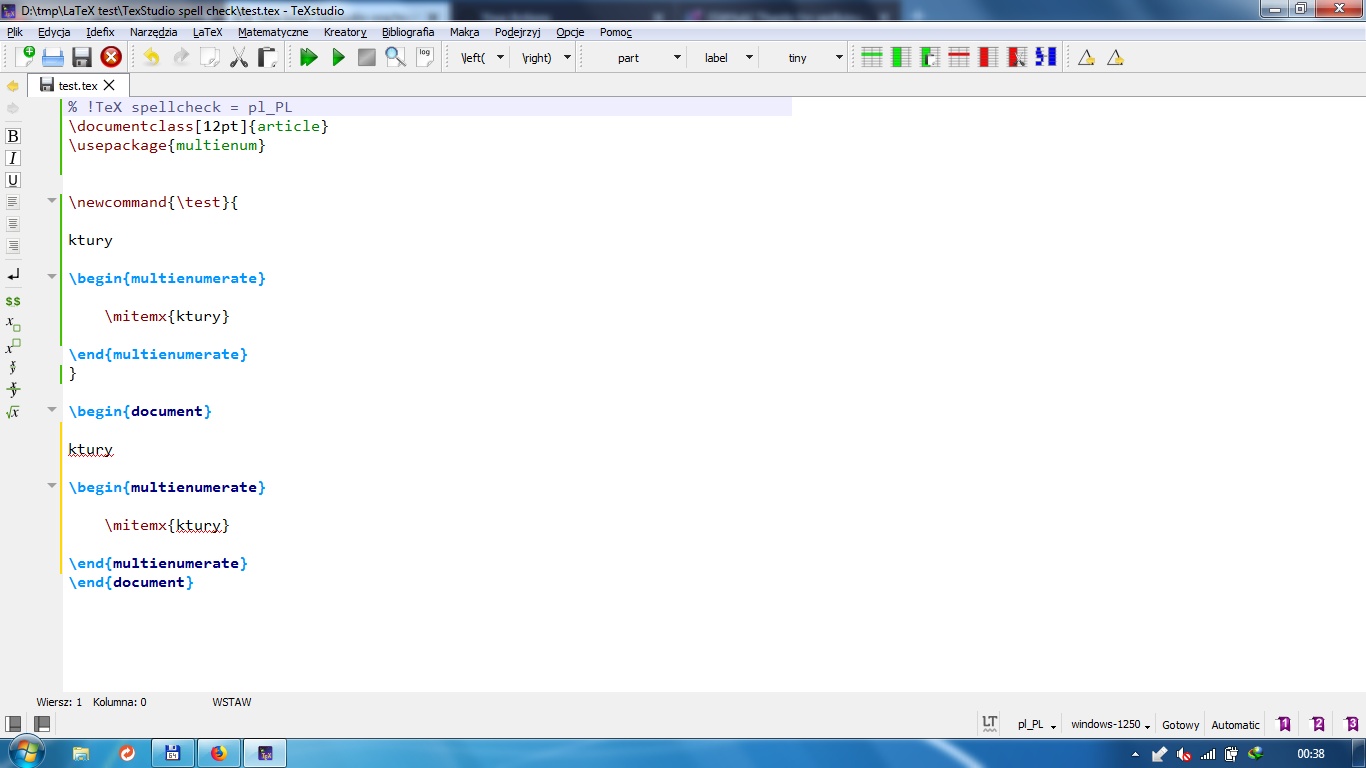 Spell check in \newcommand doesn't work · Issue #447 · texstudio-org/texstudio · GitHub