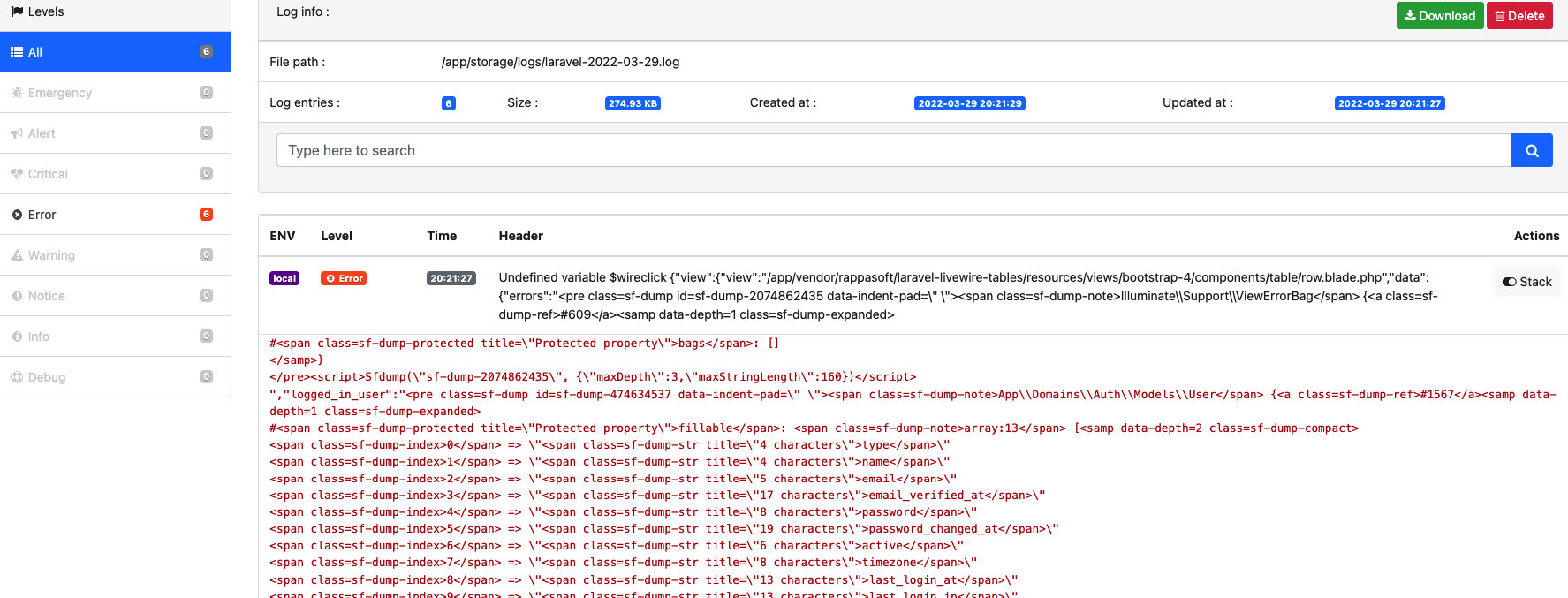 Undefined Variable Wireclick · Issue 680 · Rappasoft Laravel Livewire Tables · Github
