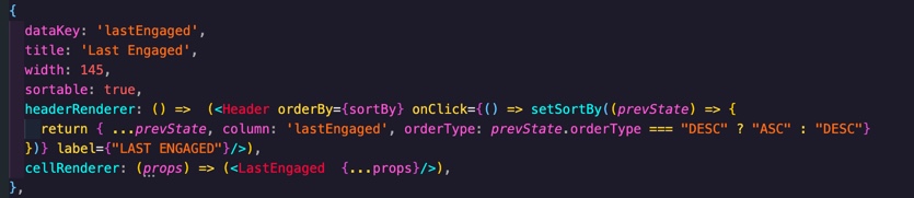Props passed to Header in headerRenderer not updating · Issue #321 · Autodesk/react-base-table ...