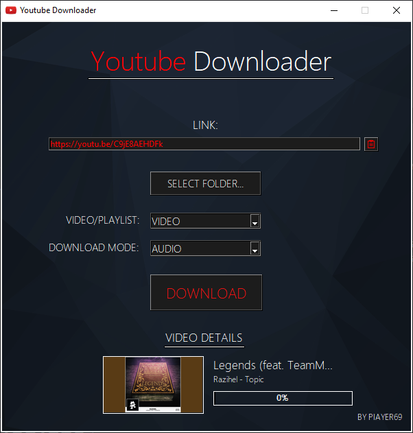 GitHub - maxmarsz1/Youtube-Downloader: Youtube downloader created with ...