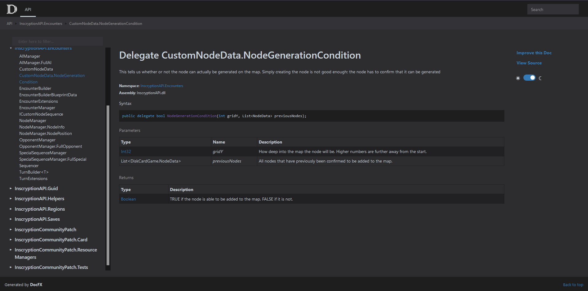 feat: Added docfx by xhayper · Pull Request #79 · InscryptionModding ...