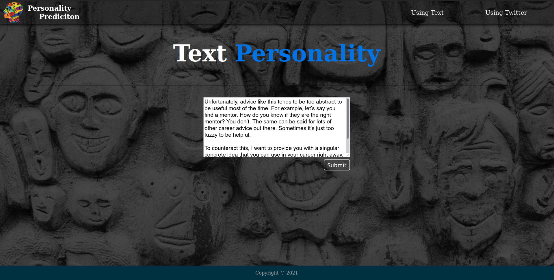 GitHub - Shivam29062000/Personality-Prediction-using-Social-Media-Posts ...