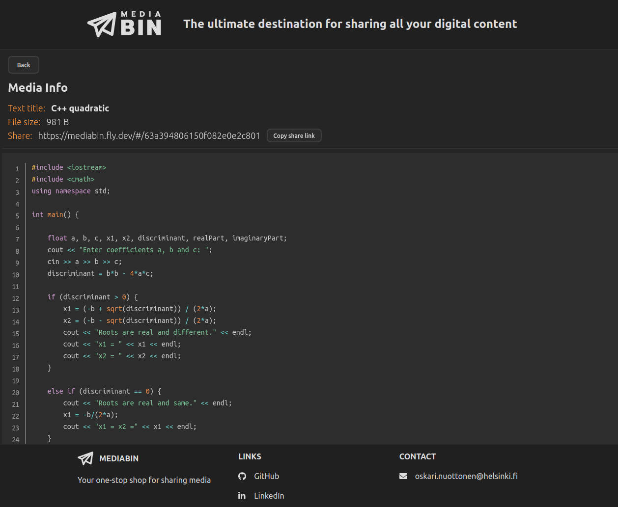GitHub - asianomainen/mediabin