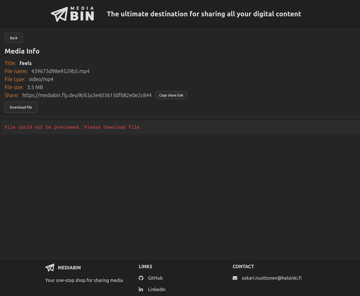 GitHub - asianomainen/mediabin