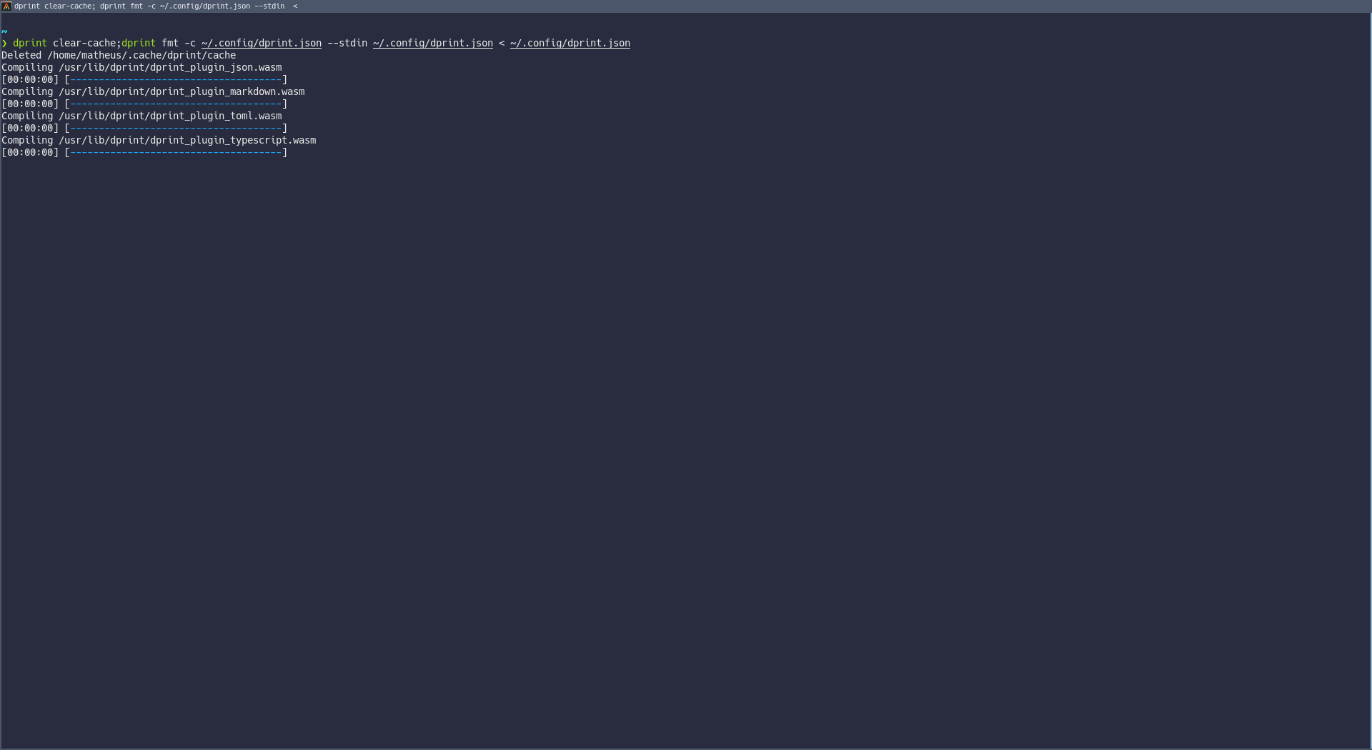 Local wasm files do not work after running custom build of wasm file · Issue #567 · dprint ...