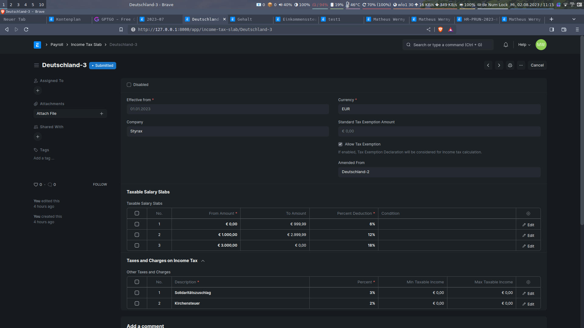 Income Tax Not Calculated Properly · Issue 758 · Frappe Hrms · Github