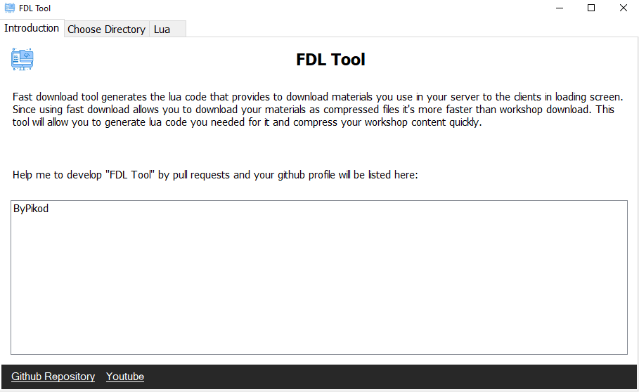 GitHub - ByPikod/fdltool: Garry's Mod fast download helper.